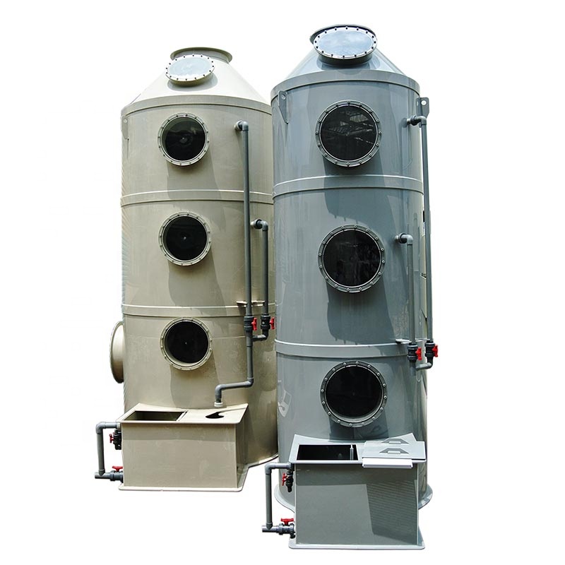 Fume ,acids, soluble gasses, chemicals, and odor remove by vertical ...