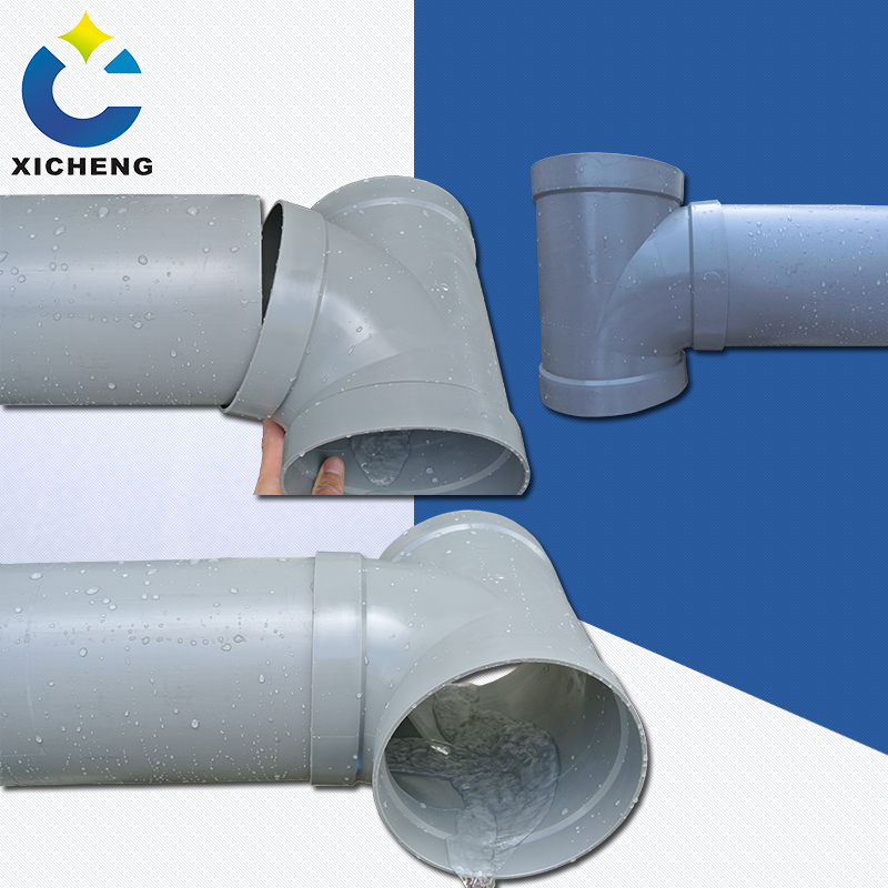 PVC/PP large pipe fittings/sweep tee dn 15~dn1500mm - Buy PVC Tee ...